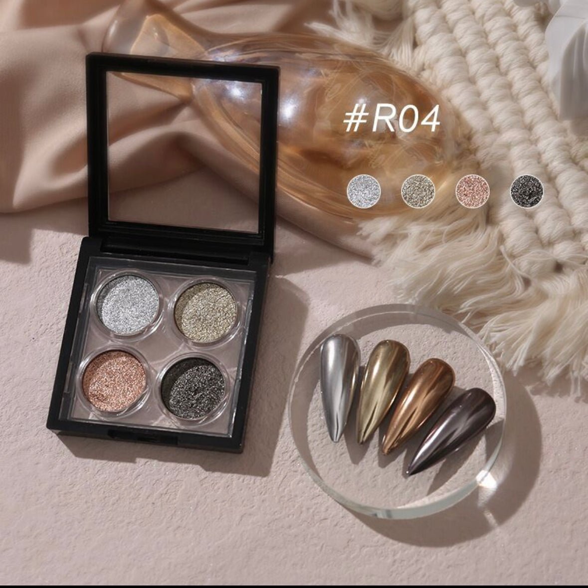 Mirror powder 4 farger – BYŪTI